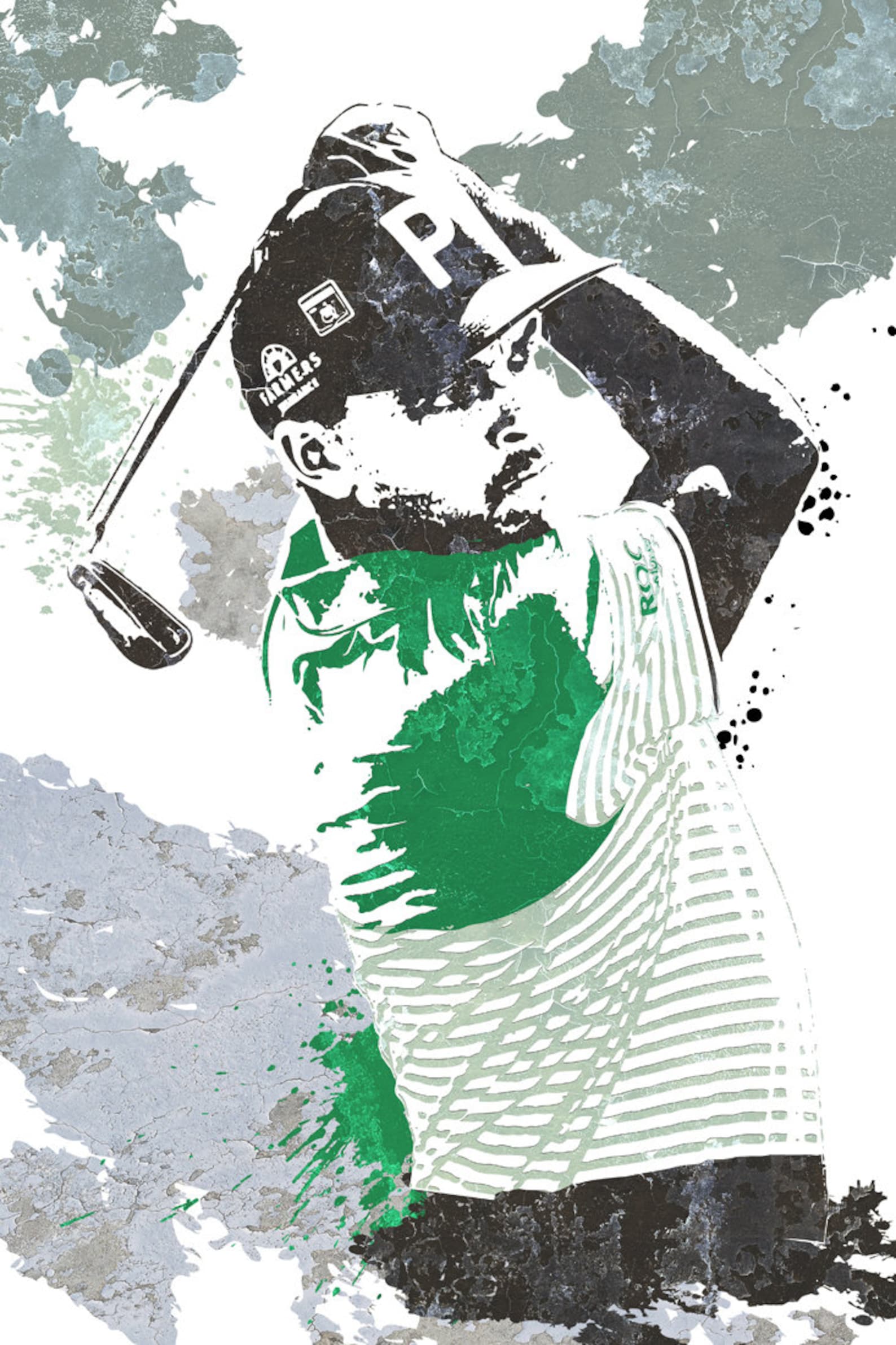 Rickie Fowler Golf Poster: Sports Art Print (digital Print) - Etsy