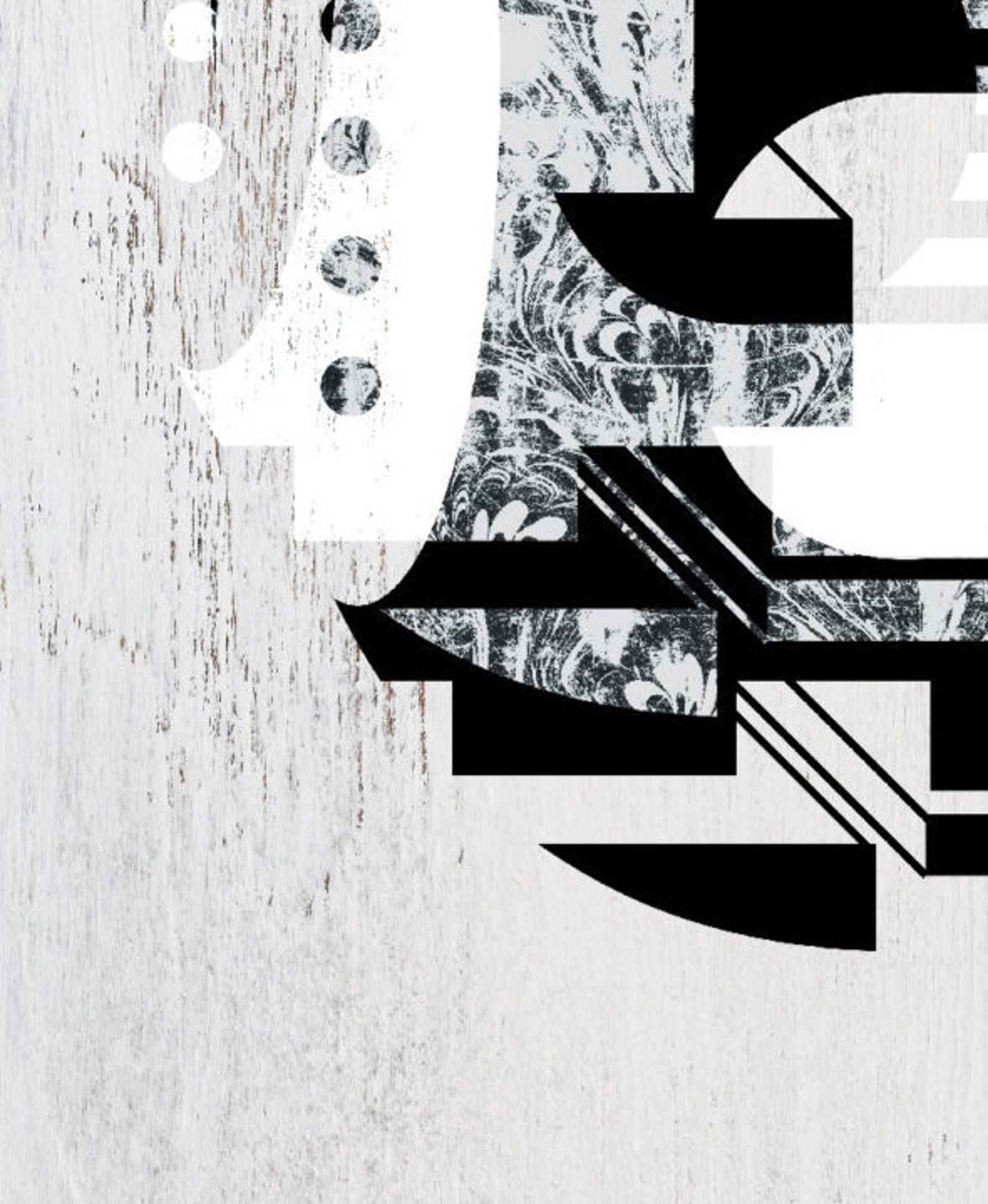 Typography Wall Art Numbers Number Six 6 Poster Fine - Etsy