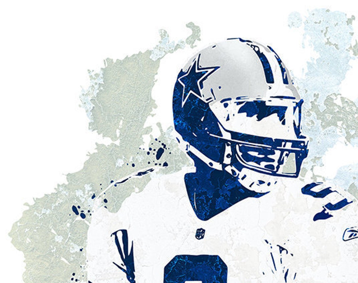 Fan art poster Tony Romo Dallas Cowboys Poster Wall art | Etsy