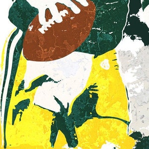 Brett Favre Green Bay Packers Poster, Wall Art, Sports Poster, Fan Art ...