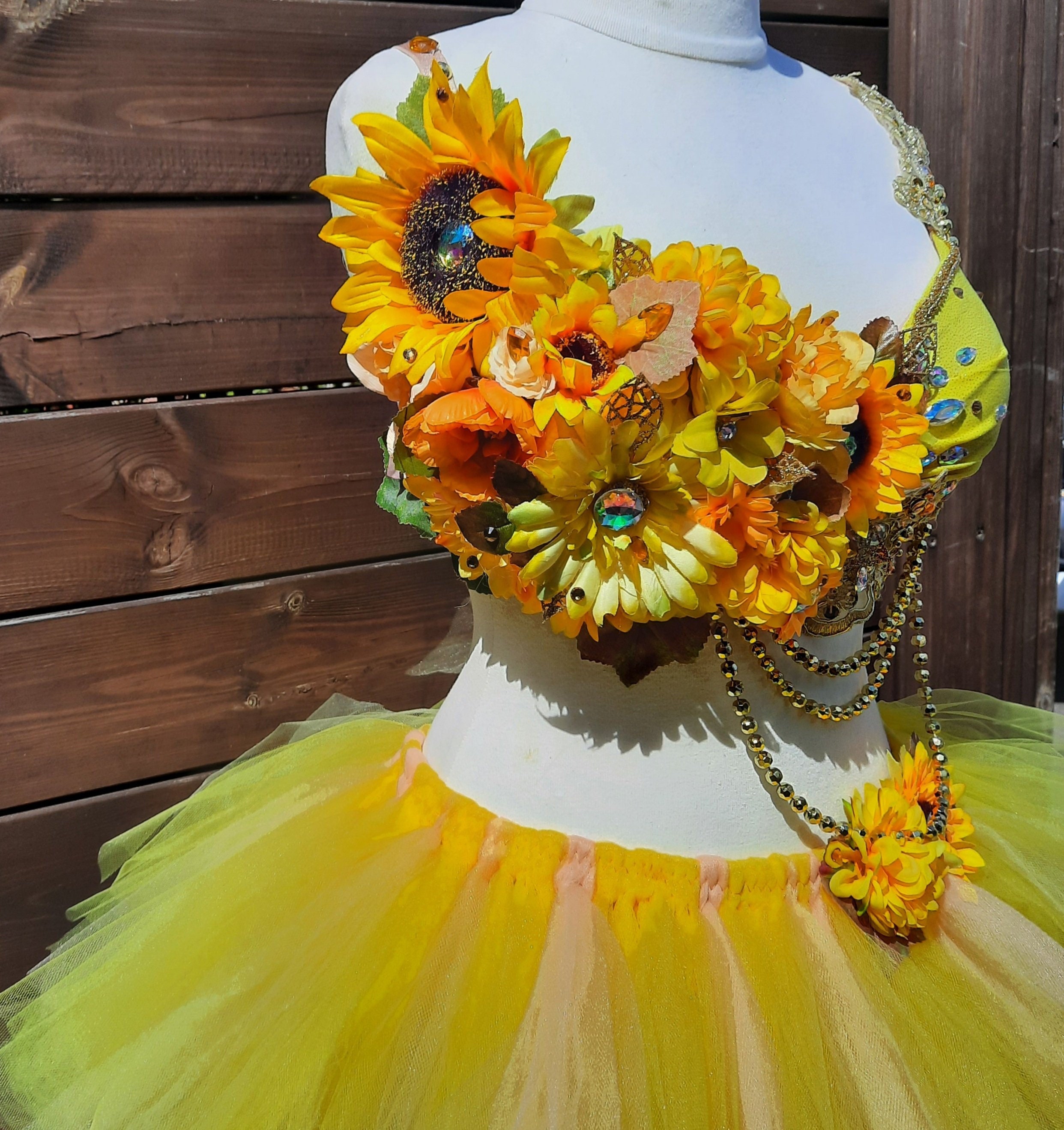 Adult Fairy Costume Yellow Fairy Bra and Tutu Fairy Rave Bra | Etsy