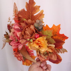Autumn Flower Crown, Fall Fairy Crown, Woodland Fairy Crown, Autumn ...