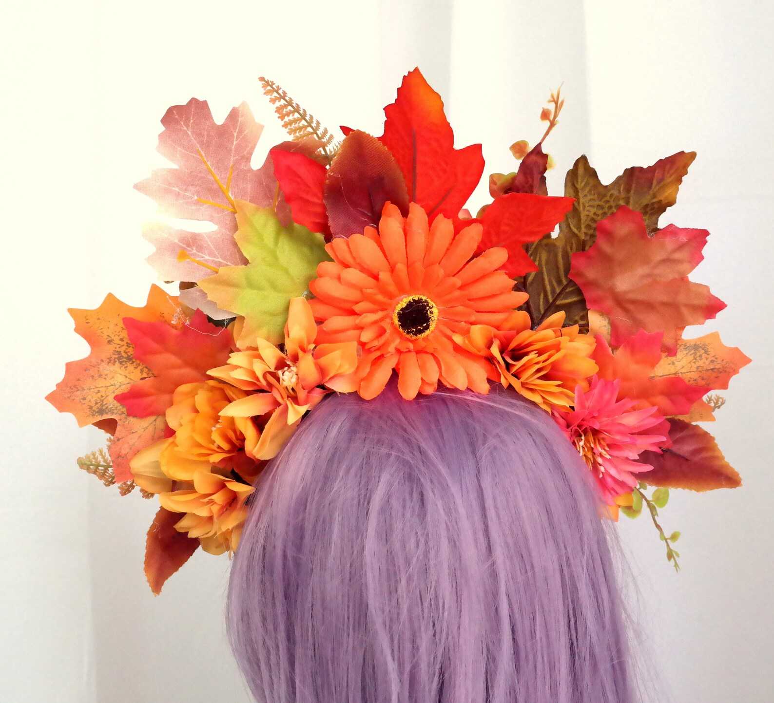 Autumn Flower Crown, Fall Fairy Crown, Woodland Fairy Crown, Autumn ...