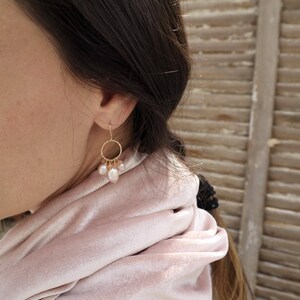 Velvet Scarf, Blush Velvet Scarf, Velvet Infinity Scarf, Women Scarf ...