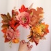 Autumn Flower Crown, Fall Fairy Crown, Woodland Fairy Crown, Autumn ...