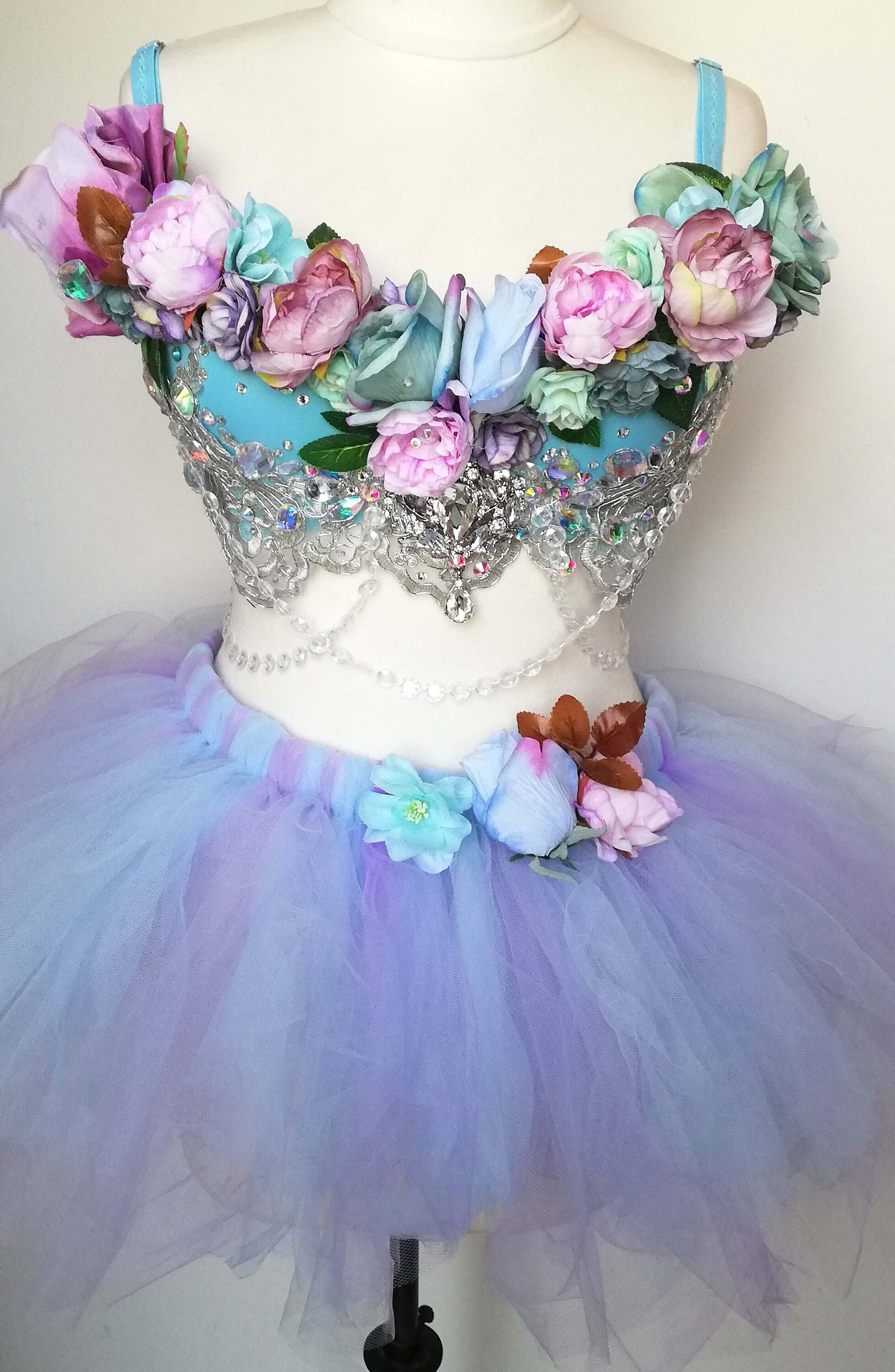 Adult Fairy Costume, Fairy Rave Bra and Tutu, Pink Rave Bra, Rave ...