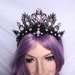 Black Evil Queen Crown, Dark Fairy Crown, Gothic Witch Headdress ...