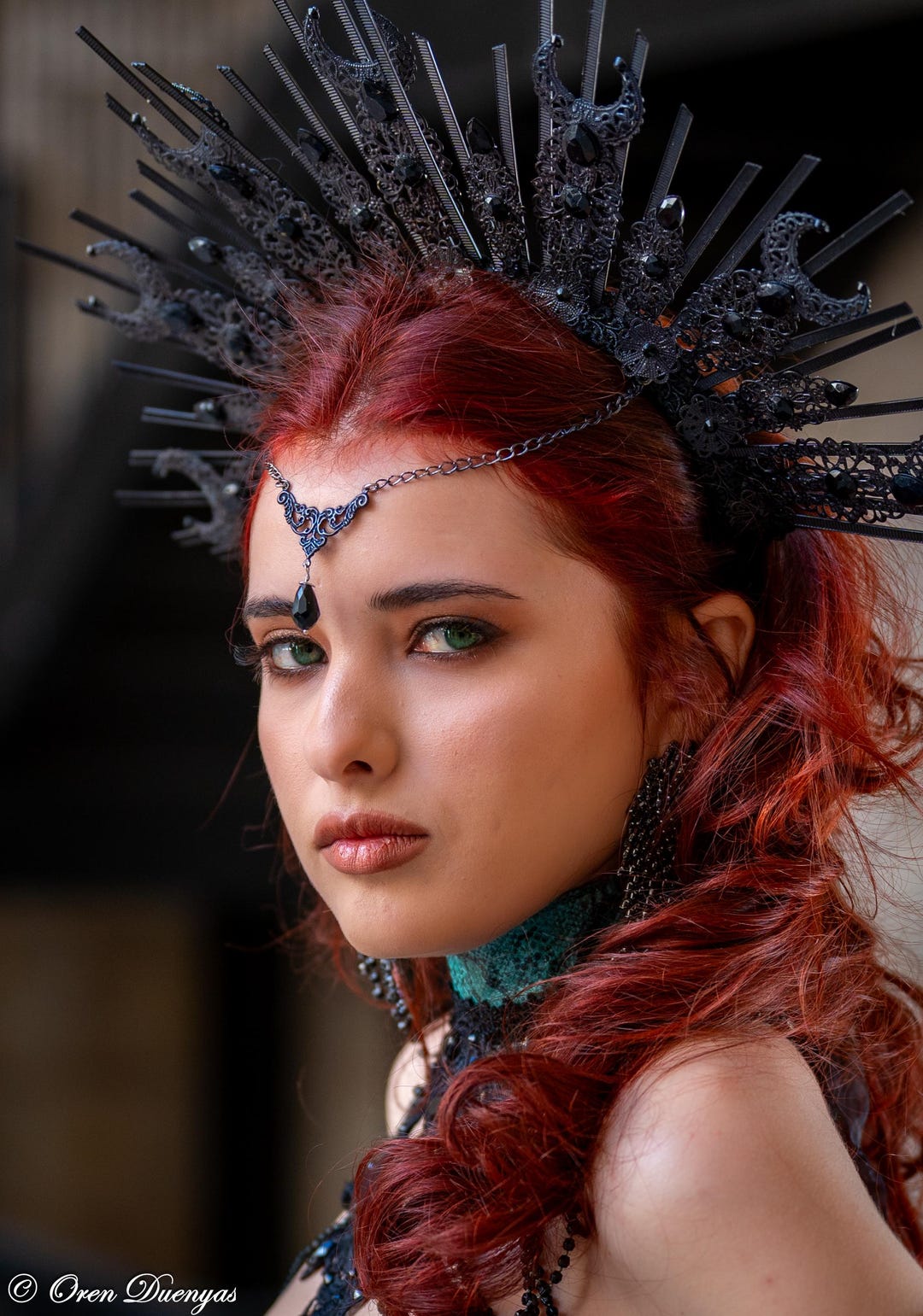 Gothic Spiked Halo Headdress, Dark Fairy Crown, Halo Zip Tie Headpiece ...