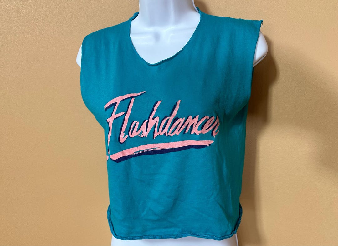 Vintage Movie Tee 'flashdance' Crop Top - Etsy