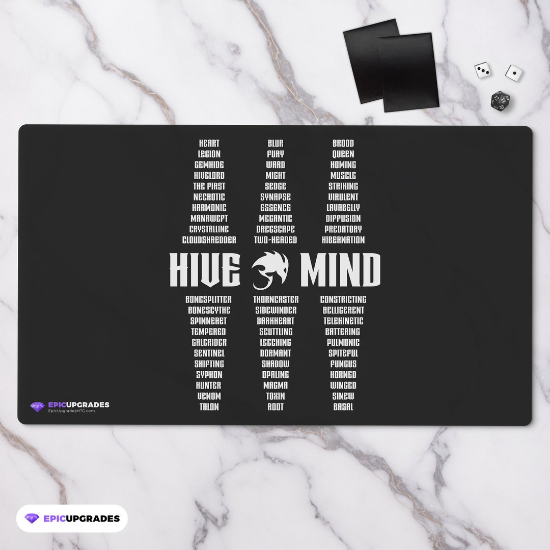 Hive Mind - Playmat - Magic the Gathering Slivers Creatures Tribe EDH ...