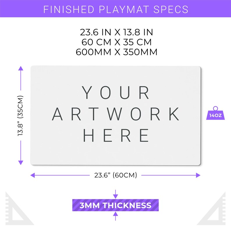 Custom Printed Playmat With Your Art - Personalized MTG FAB TCG Gift ...