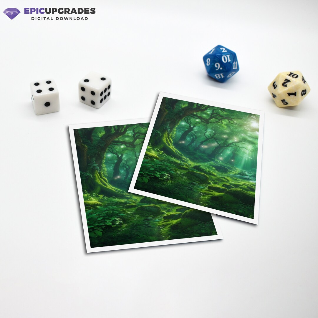 Digital Download | Forest Inspired Custom Art for MTG Sleeves | 2.5" X ...