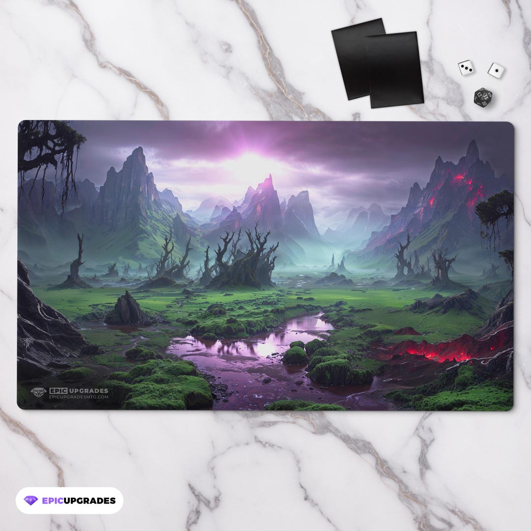 Jund Triome Playmat - Fantasy Land Series | 24"x14" Magic the Gathering ...