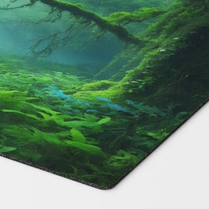 Misty Rainforest Reimagined Playmat - Fantasy Land Series | 24"x14 ...