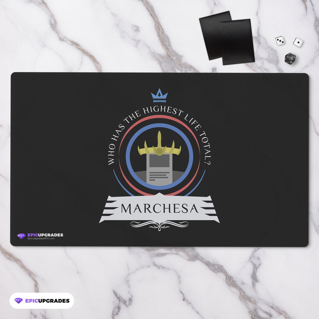 Commander Marchesa Playmat - Magic the Gathering 24"x14" Black Rose EDH ...