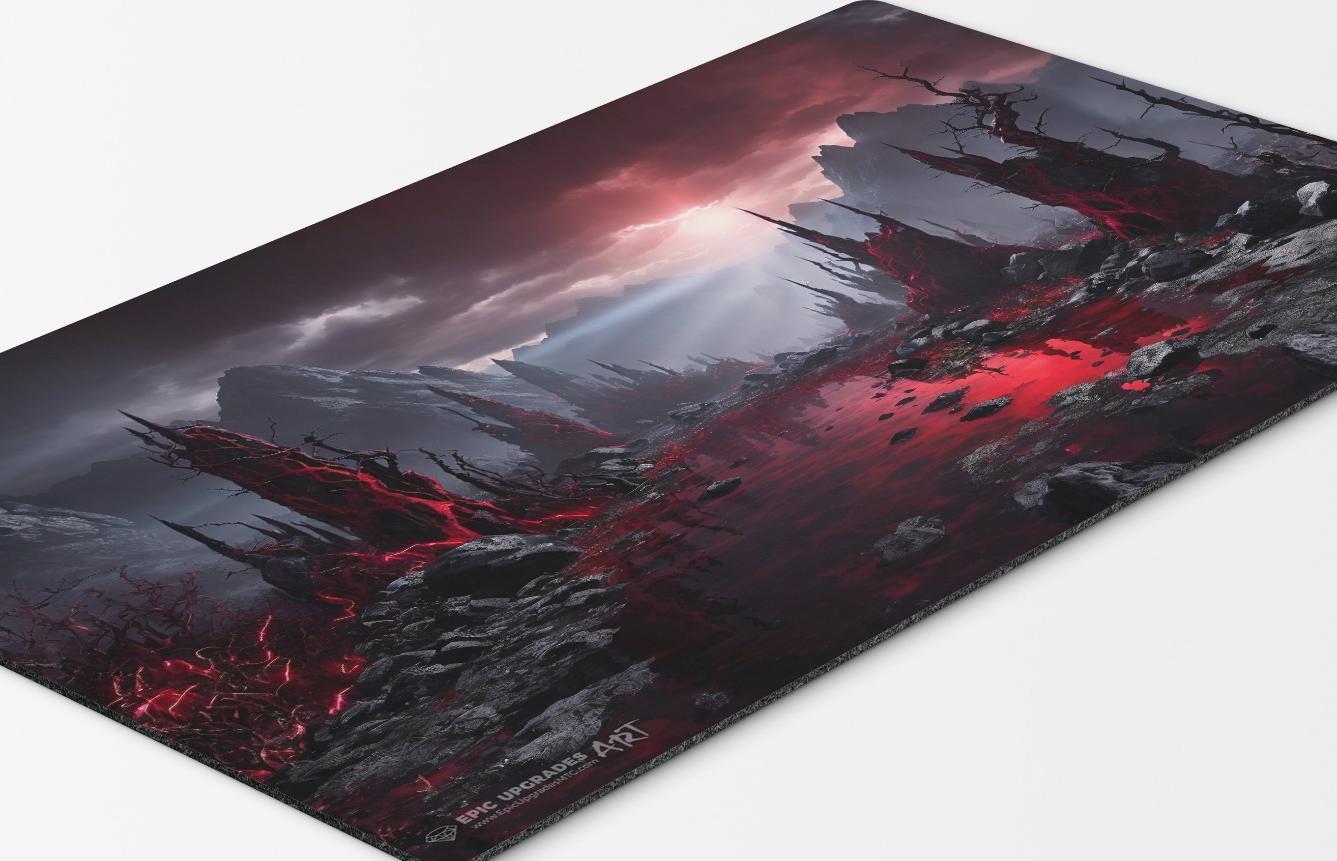Bloodstained Mire Reimagined Playmat - Fantasy Land Series | 24"x14 ...