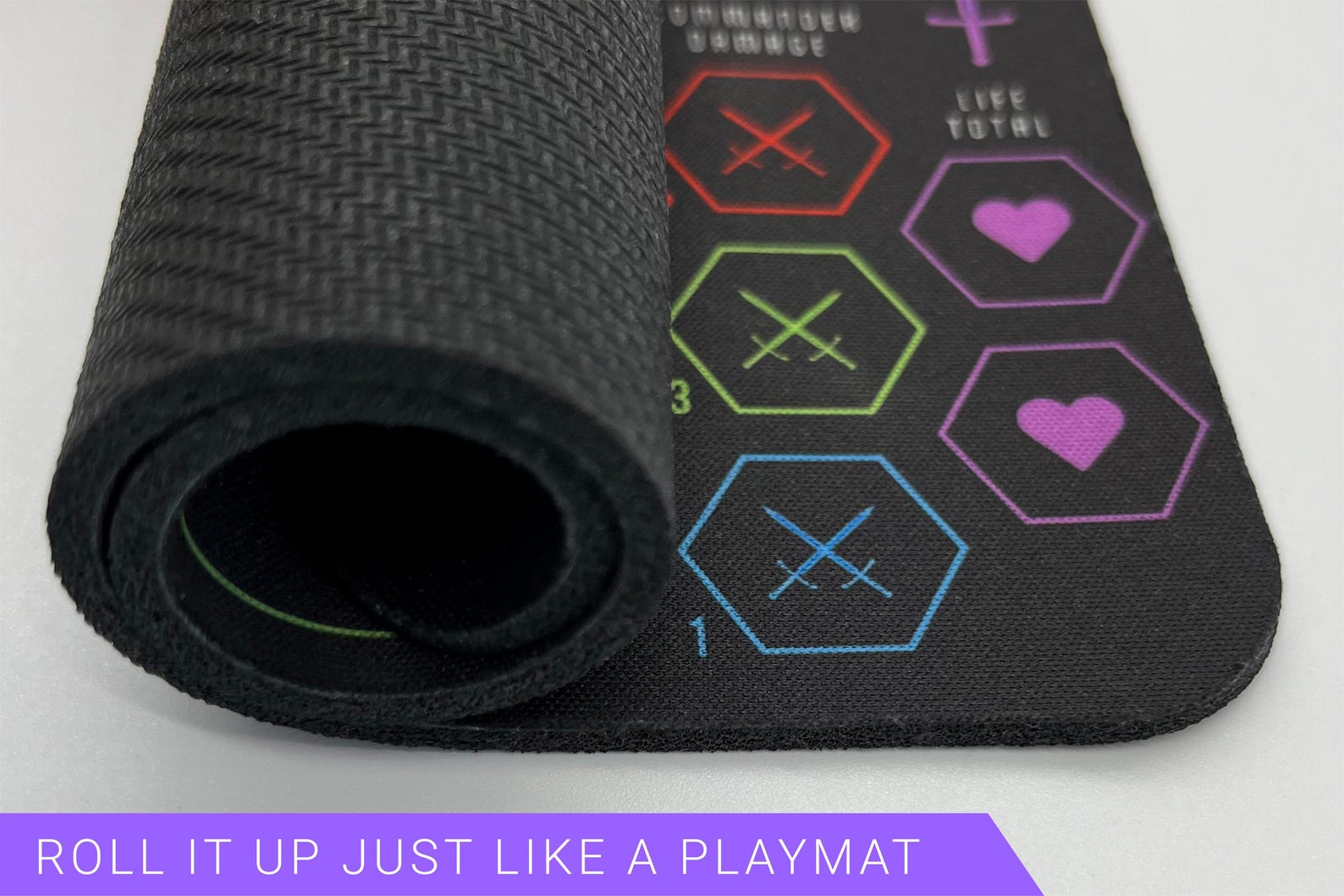 Mini Commander Zone Mat 9.5x7.75 Compact EDH Life Tax and CMDR Damage ...