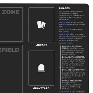 MTG Beginner Playmat for Magic the Gathering New Player Playmat With ...