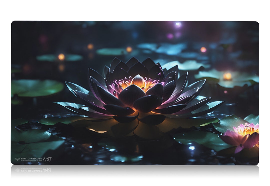 Black Lotus Inspired Playmat Iconic Wonders 24x14 Reimagined Card ...