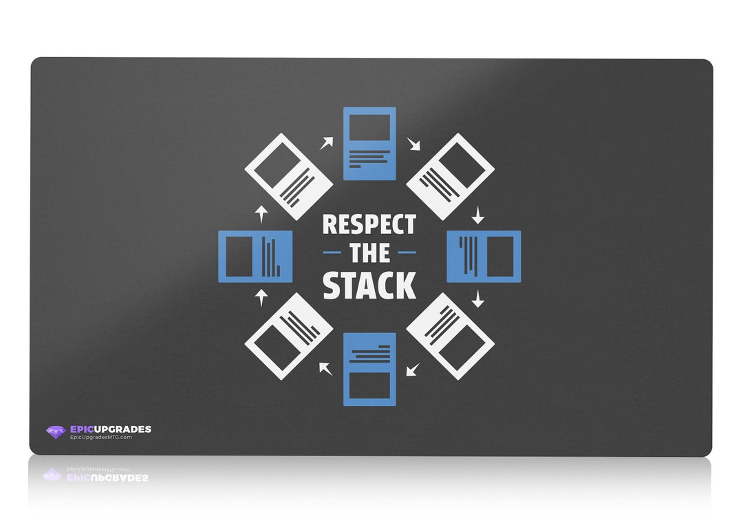 Respect the Stack Playmat Magic the Gathering 24x14 MTG Card Mat - Etsy