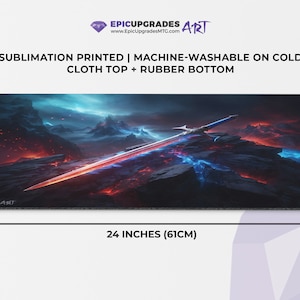 Sword of Fire and Ice Inspired Playmat - Iconic Wonders | 24"x14 ...