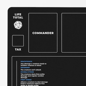 Newcomer Playmat With Zones (commander Version) - 24"x14" Magic the ...