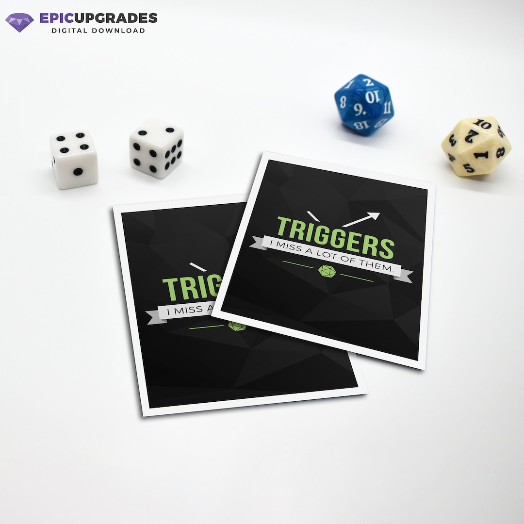 Digital Download | Missed Triggers Custom Art for MTG Sleeves | 2.5" X ...