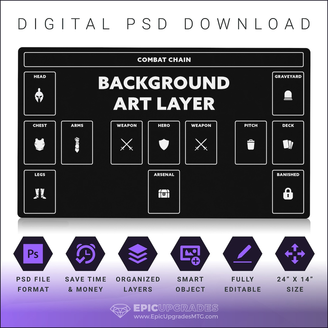 FAB Playmat Zone Overlay PSD Digital Download - 24"x14" Flesh and Blood ...