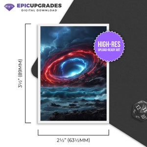 Digital Download | Cyclonic Rift Inspired Custom Art for MTG Sleeves ...