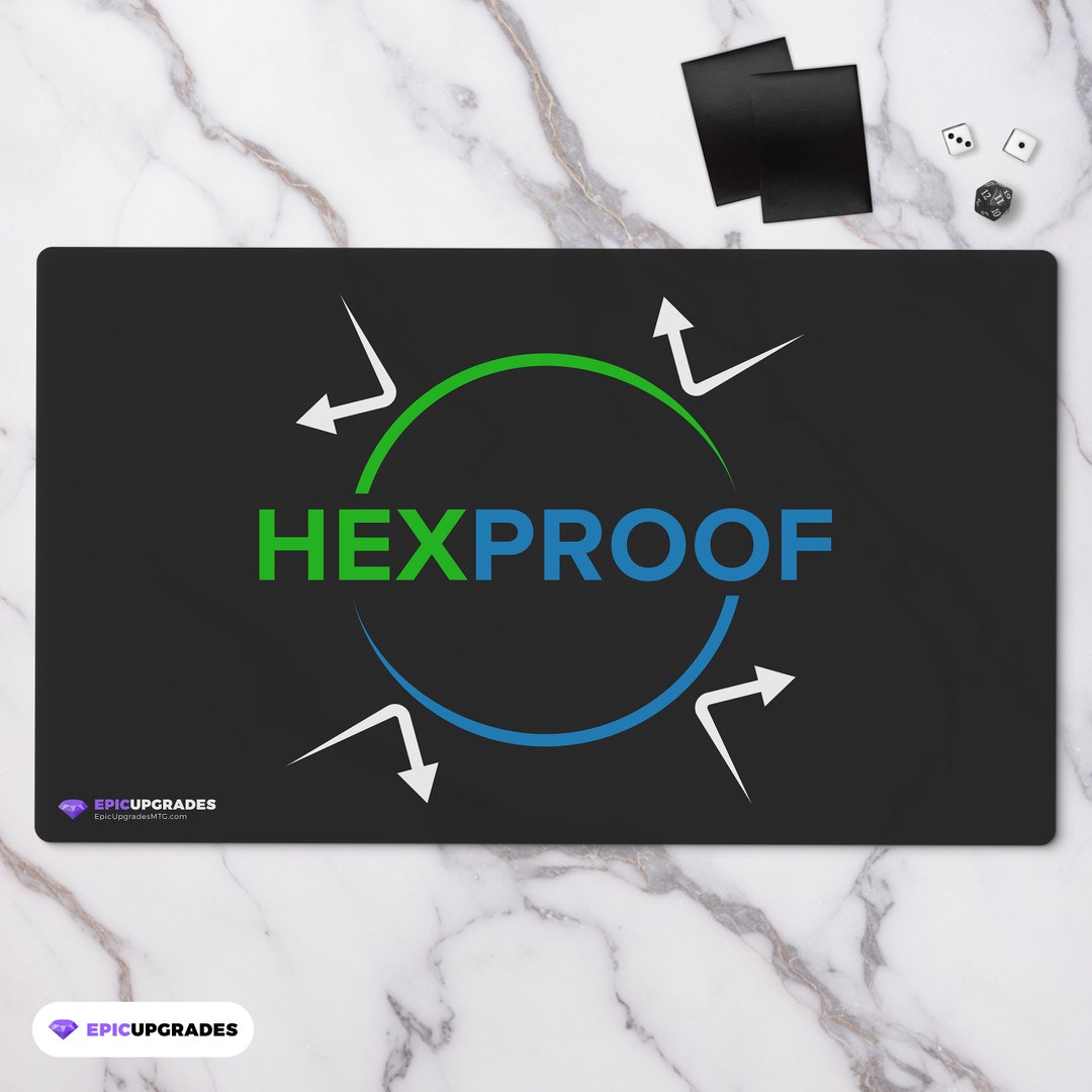 Keyword Hexproof Playmat - Magic the Gathering Funny 24"x14" Custom MTG ...