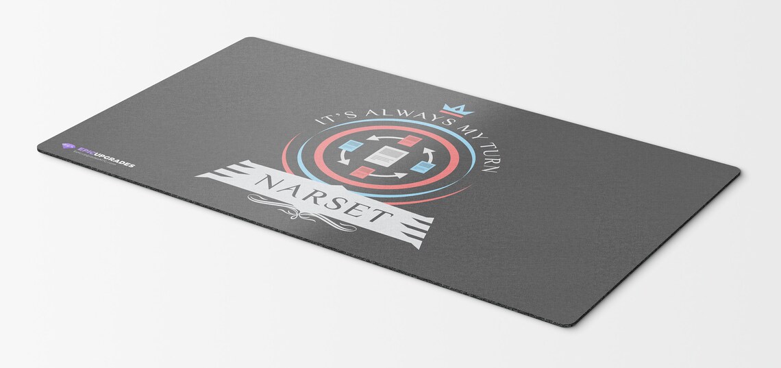 Commander Narset Playmat - Magic the Gathering 24"x14" Turns Custom ...