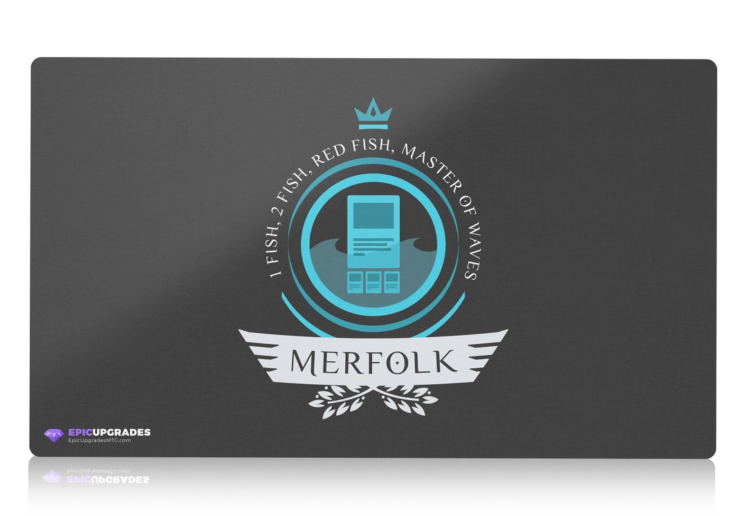 Merfolk Life Playmat Magic the Gathering Tribe 24x 14 Custom Modern ...