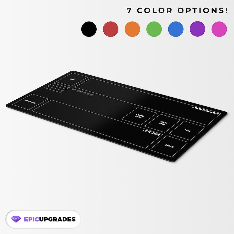One Piece Playmat for OP TCG Players - 24"x14" Minimal Playmat With ...