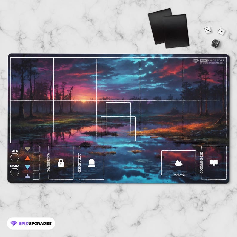 Sorcery Contested Realm Playmat – Fantasy Art 24"x14" Card Game Mat ...