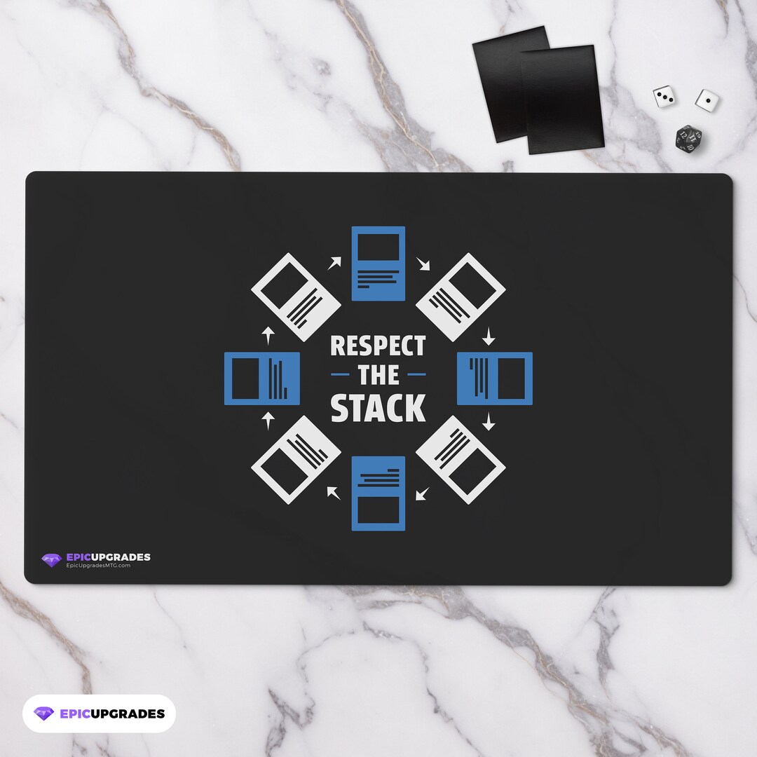 Respect the Stack - Playmat - Magic the Gathering 24"x14" MTG Card Mat ...