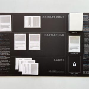 Newcomer Playmat With Zones (commander Version) - 24"x14" Magic the ...