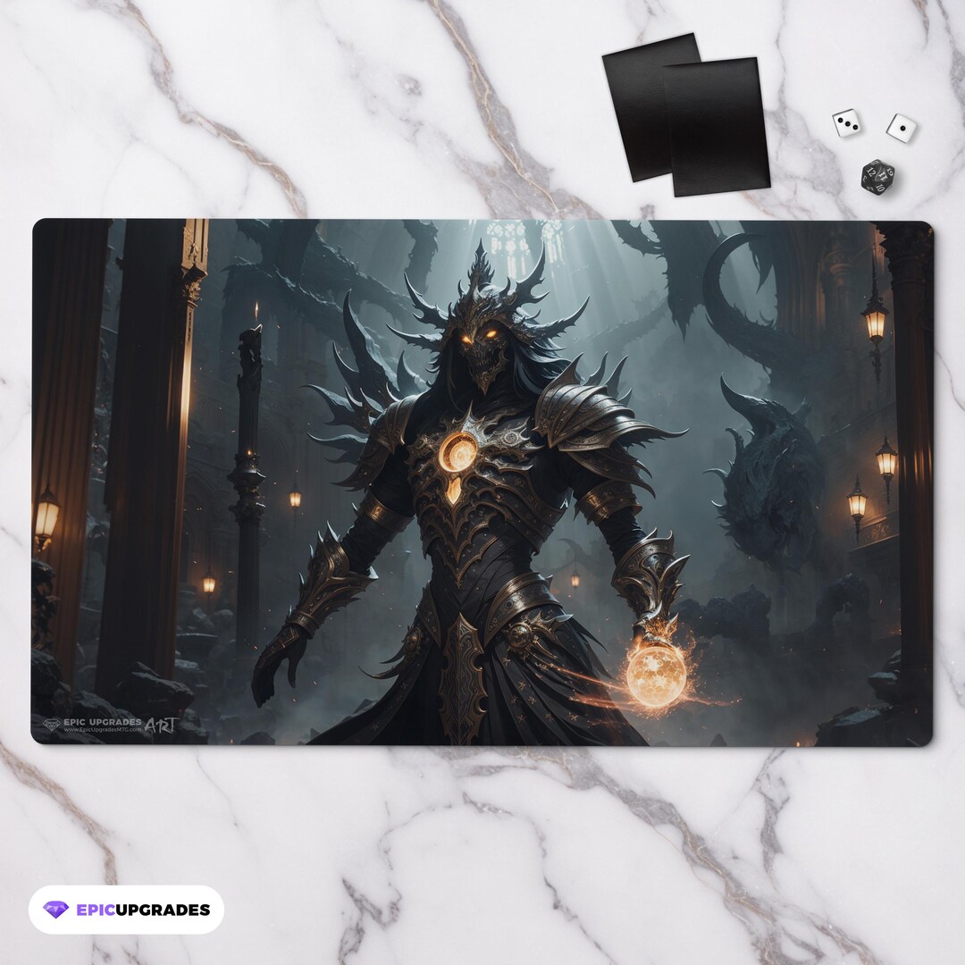 Creature Creations - Orzhov Playmat | 24"x14" Magic the Gathering White ...