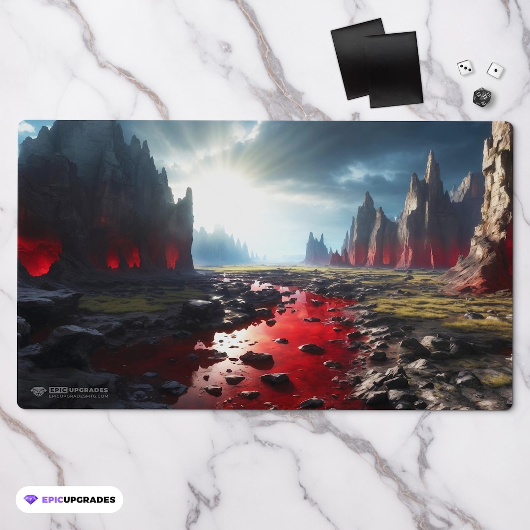 Mardu Triome Playmat - Fantasy Land Series | 24"x14" Magic the ...