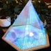 15" Infinity Mirror Pyramid, Sacred Geometry Design, Sound Reactive LED ...