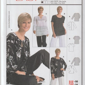 Burda Uncut Top Pattern 8363 Sizes 10-12-14-16-18-20-22-24 - Etsy