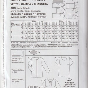 Burda Uncut Top Pattern 8363 Sizes 10-12-14-16-18-20-22-24 - Etsy