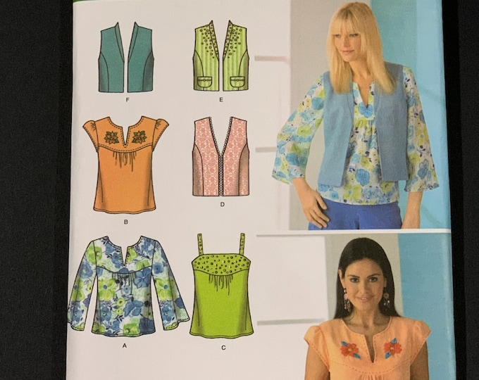 Simplicity 4228 Uncut Top/vest Pattern Size 16-18-20-22-24 - Etsy