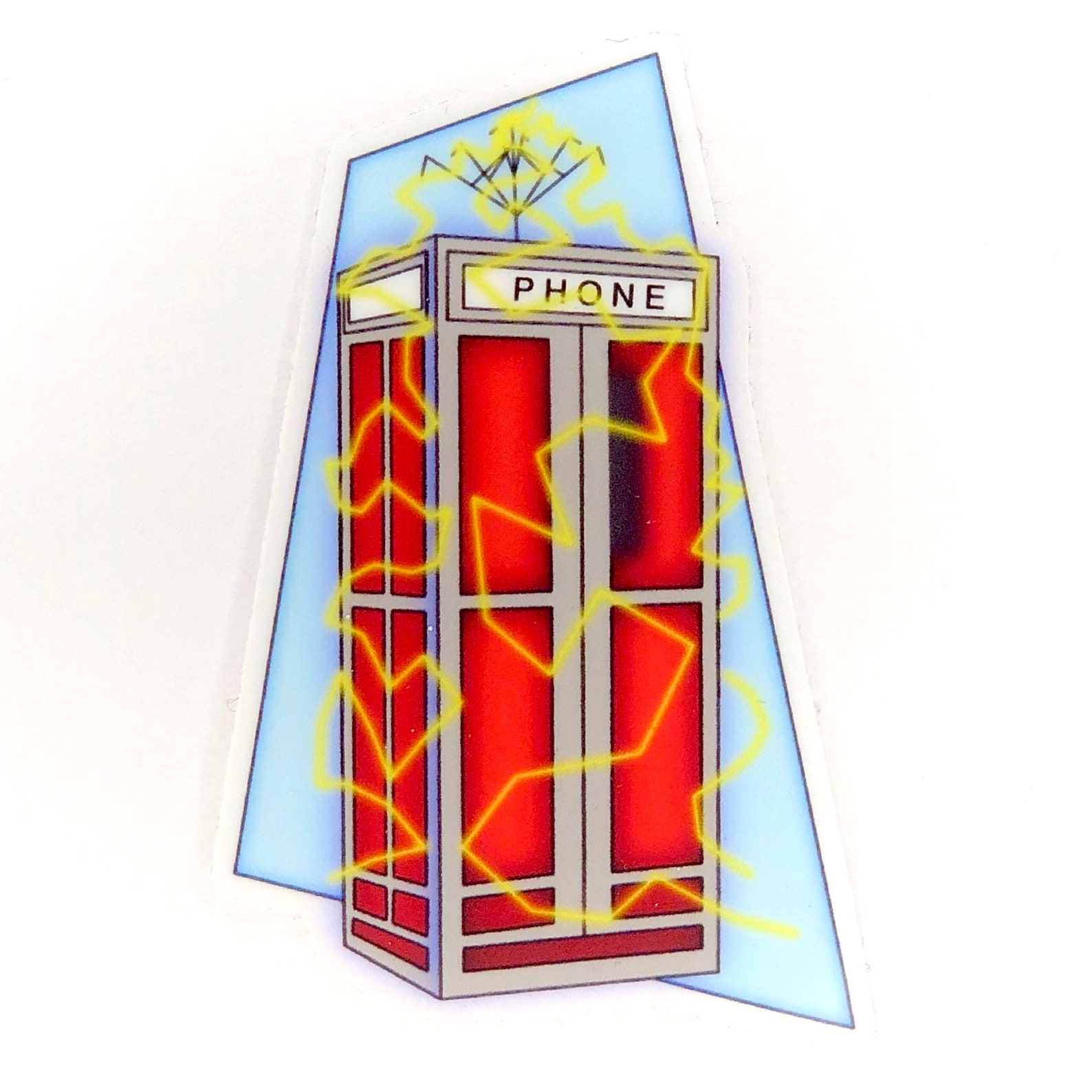 Bill and Ted's Phone Booth Sticker - Etsy Israel