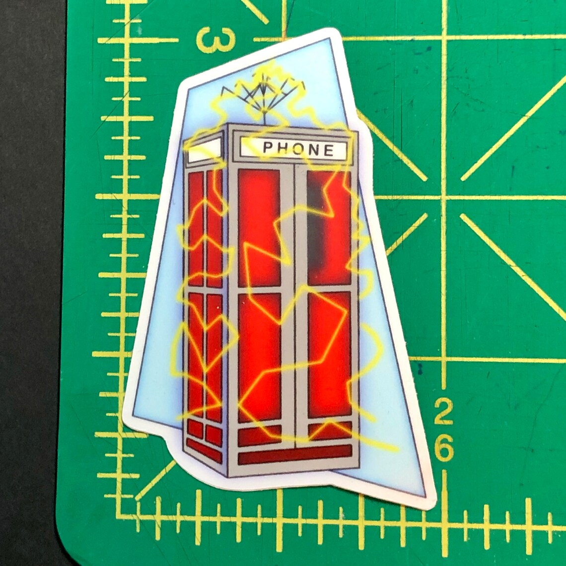 Bill and Ted's Phone Booth Sticker - Etsy Israel