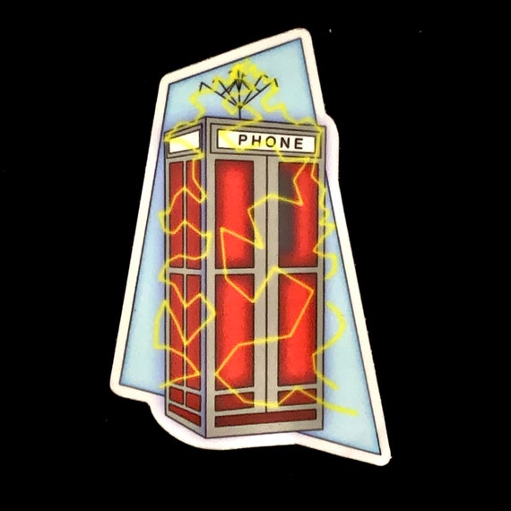 Bill and Ted's Phone Booth Sticker | Etsy