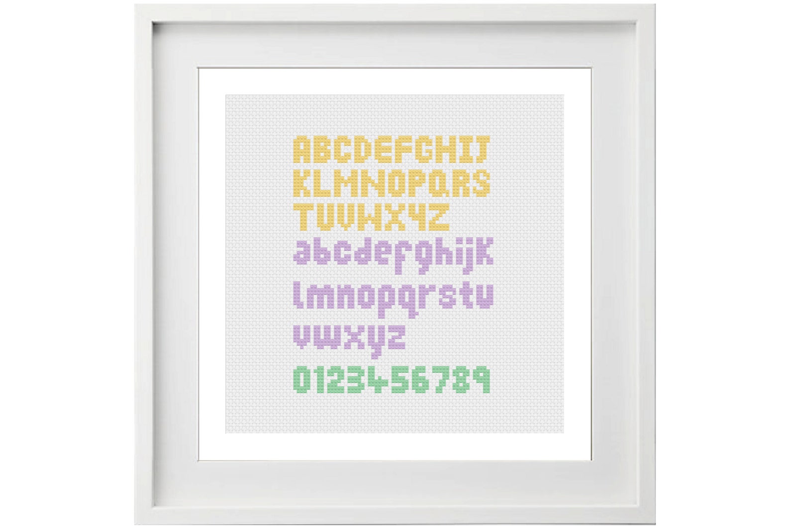 Alphabet Cross Stitch Pattern Number Cross Stitch Custom - Etsy UK