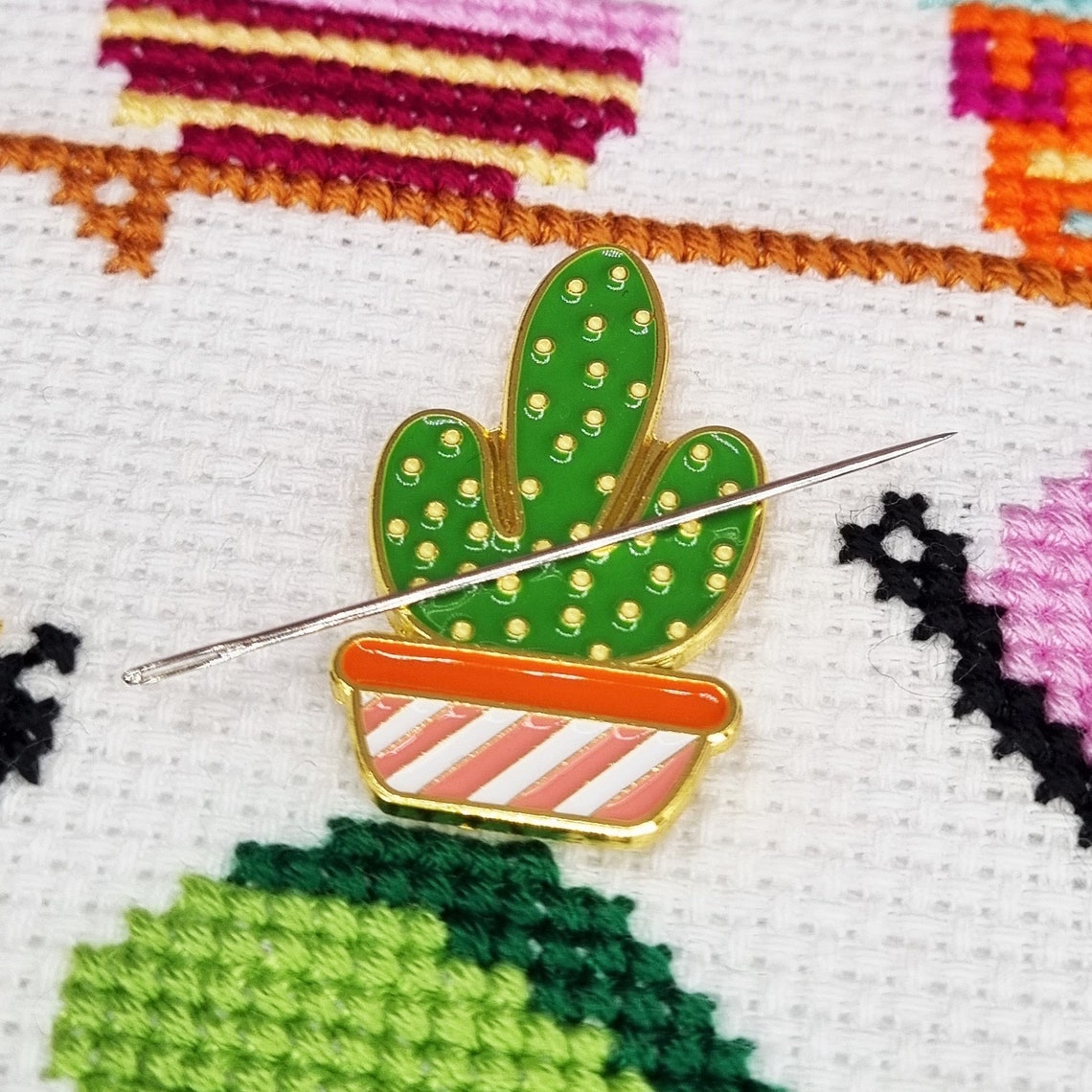 Cactus Cross Stitch Kit | Succulent Cross Stitch | Floral Cross Stitch ...