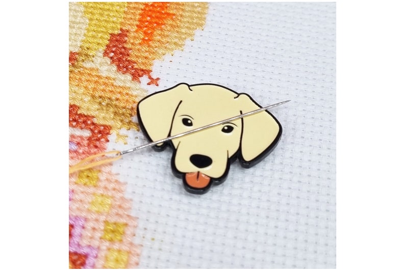 Dog Needle Minder Enamel Needle Minder Magnetic Needle - Etsy