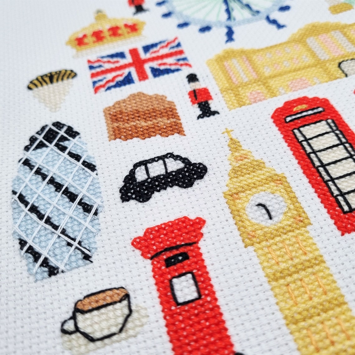 British Cross Stitch Kit | London Cross Stitch | Landmark Cross Stitch ...