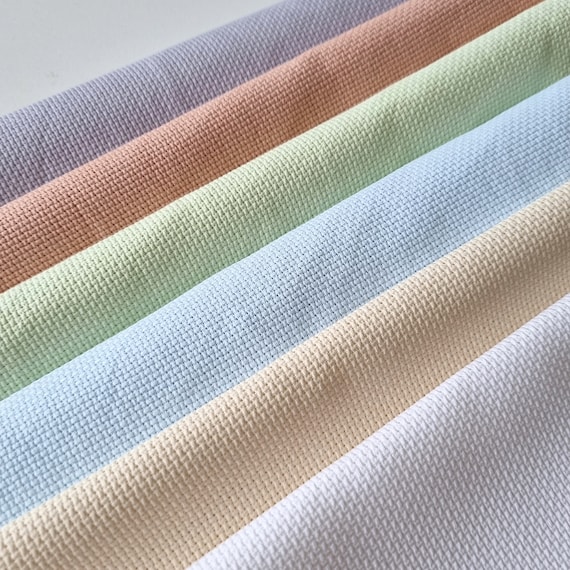 14 Count Aida Fabric White Aida Cream Aida Hand Dyed - Etsy